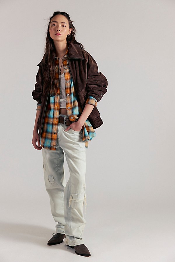 FREE PEOPLE Ashley Plaid Shirt
